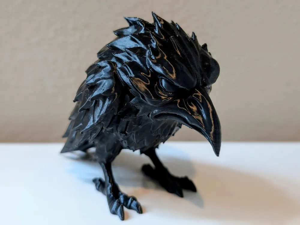 The Shadow Raven – Spooky Shelf Sculpture by Deadmoon MakerWorld ...