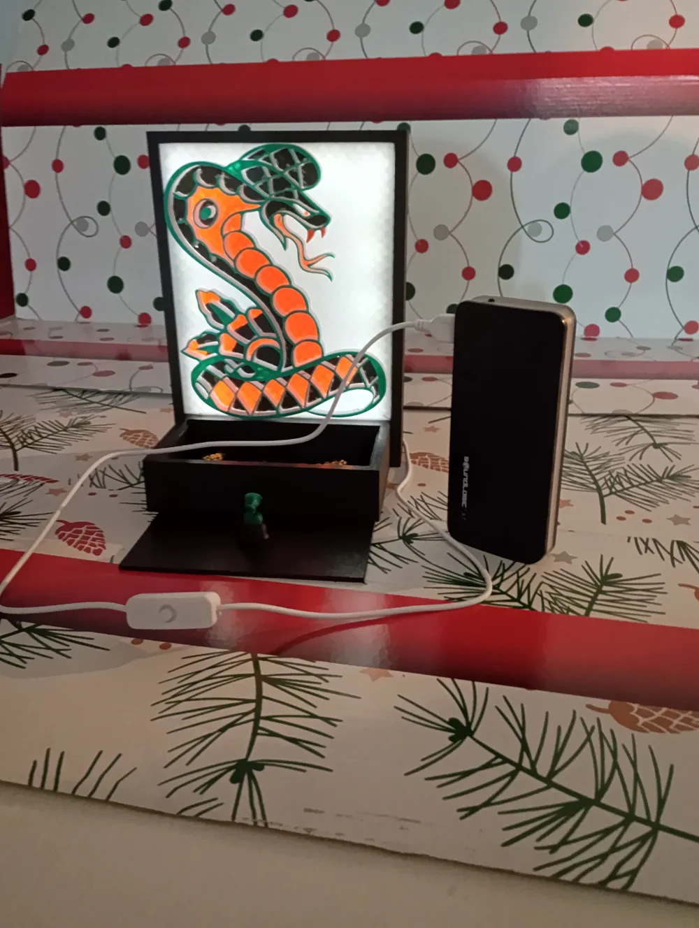 1 box and light snake exhibitor with backs by MKBS-3D - MakerWorld