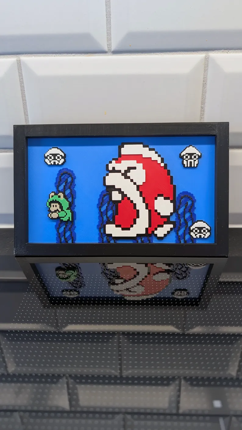 Super Mario Bros. 3 - Frog & Big Bertha Wall Art by LayeredPixels by ...