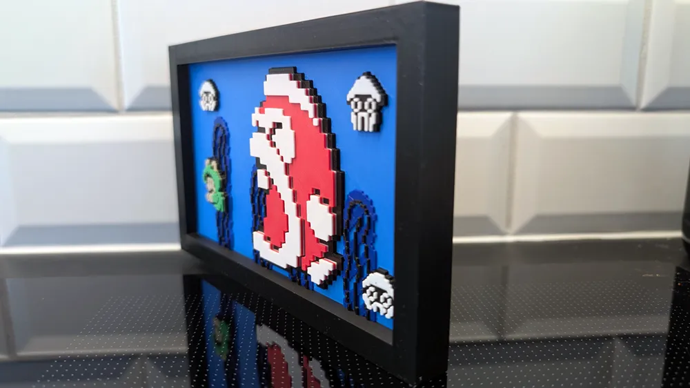 Super Mario Bros. 3 - Frog & Big Bertha Wall Art - Free 3D Print Model ...
