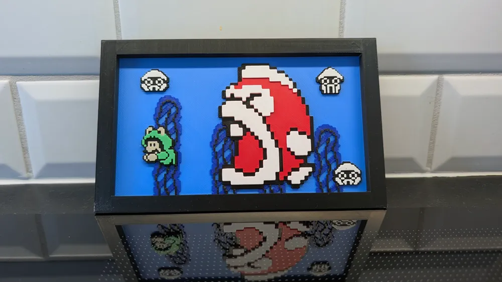 Super Mario Bros. 3 - Frog & Big Bertha Wall Art - Free 3D Print Model ...