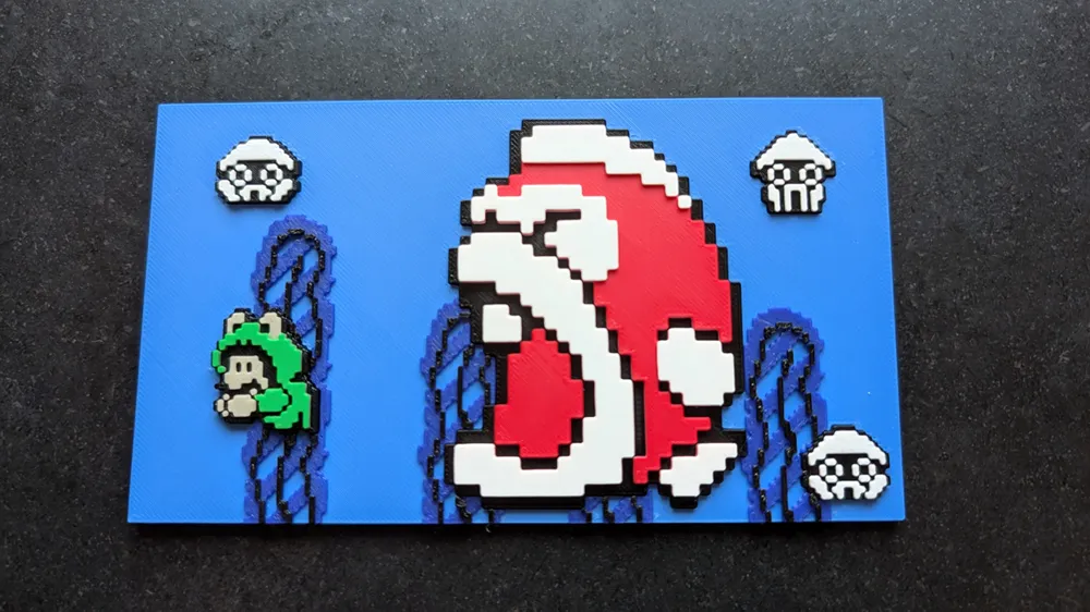 Super Mario Bros. 3 - Frog & Big Bertha Wall Art by LayeredPixels by ...