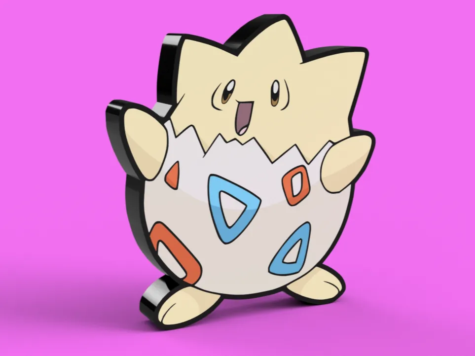 Togepi Lightbox by Sitsero - MakerWorld