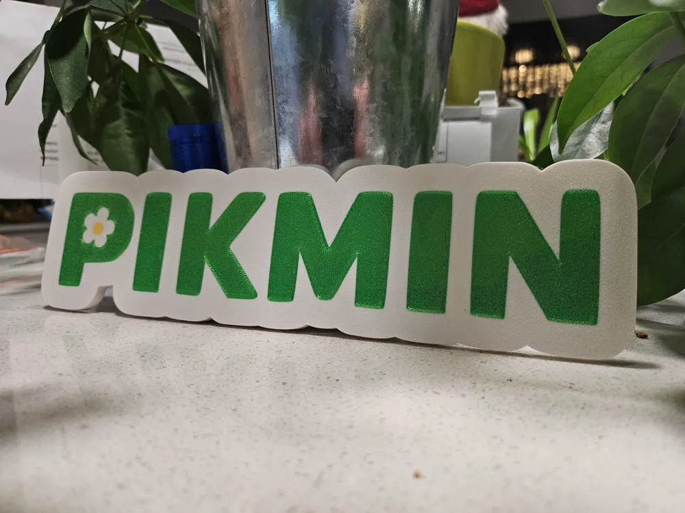 Nintendo Pikmin Logo by Tommy Gun - MakerWorld
