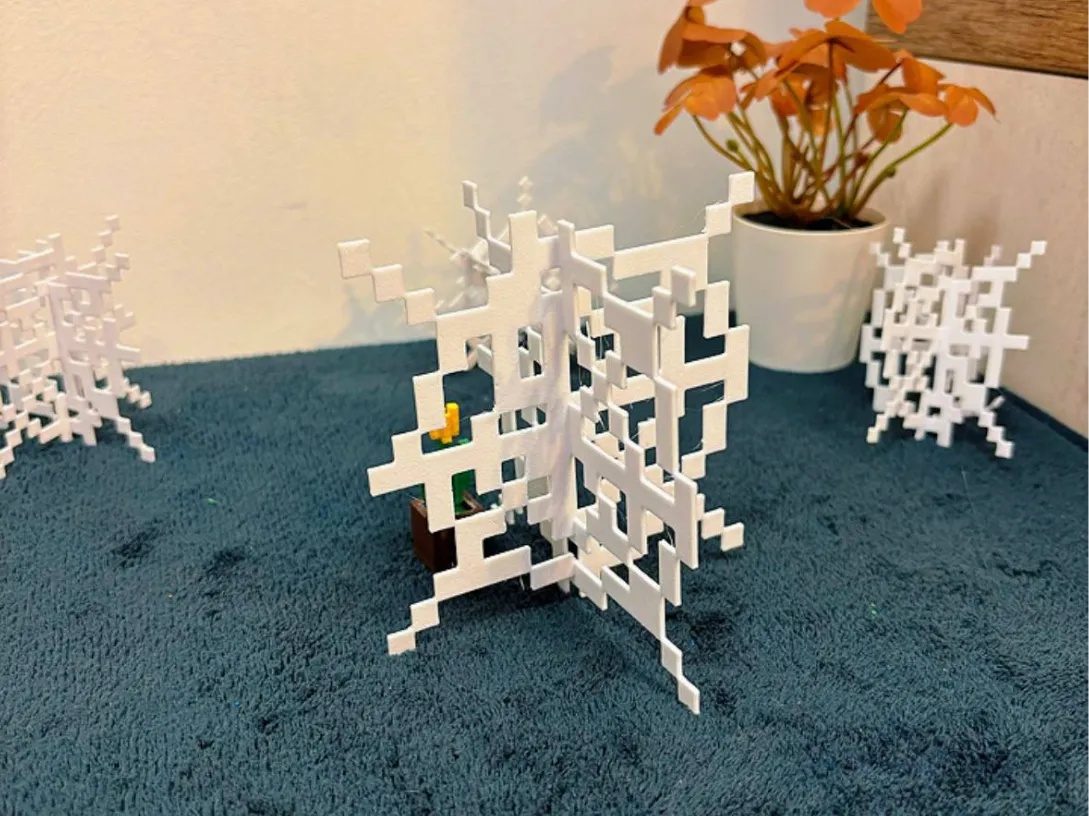 Minecraft Halloween Spider Web EASY TO PRINT - Free 3D Print Model ...
