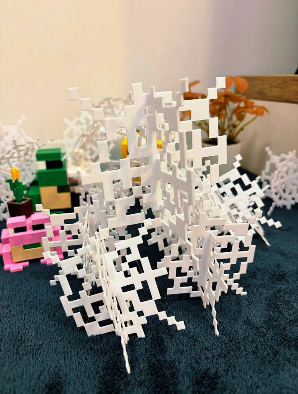 Minecraft Halloween Spider Web EASY TO PRINT - MakerWorld 3D Model | 3Drop