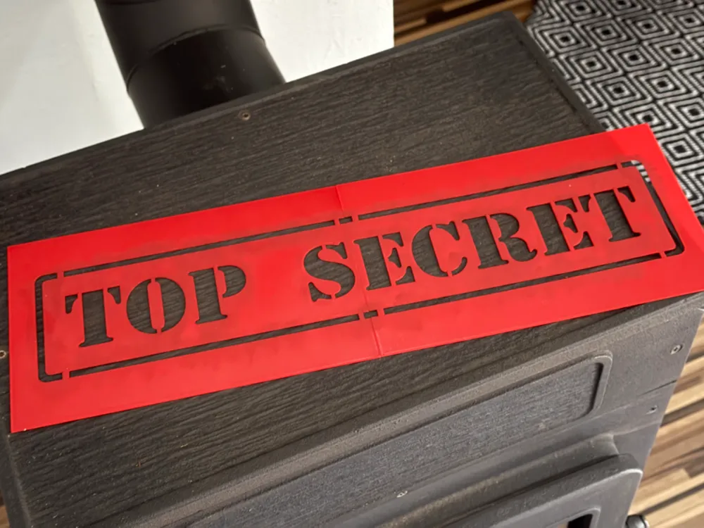 TOP SECRET Stencil by 3D Journey - MakerWorld