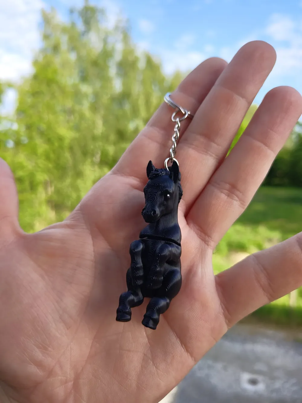 Cute Horse Keychain – Articulated Pony Flexi Toy - Free 3D Print Model ...