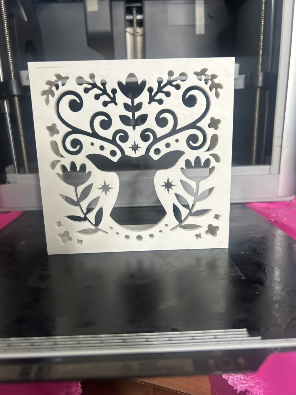 Reindeer Tealight Candle Shadow Box by Five Petals Studio - MakerWorld
