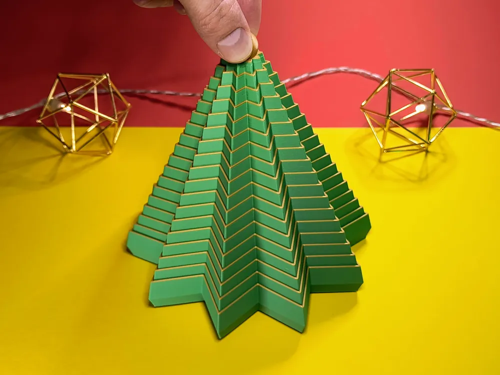 Pop Up Christmas Tree Fidget Ornament by JOLKA - MakerWorld