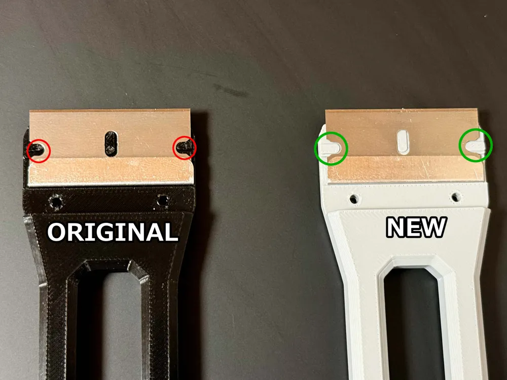 Utility razor blade scraper (Japanese Straight) - Free 3D Print Model ...