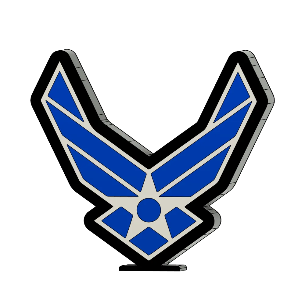 US Air Force Logo with Optional Stand (Updated) by MayHem MakerWorld ...