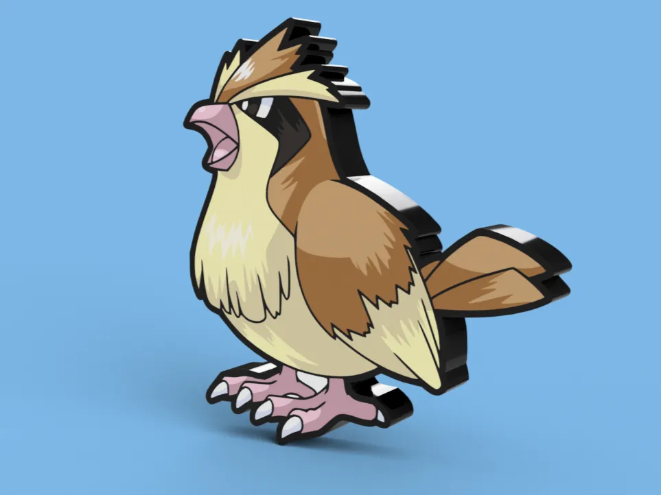 Pidgey Lightbox by Sitsero - MakerWorld