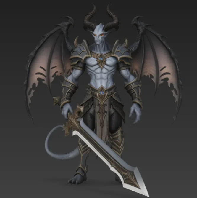 D&D Collection – Demoniac King | Fantasy Miniature - Free 3D Print ...