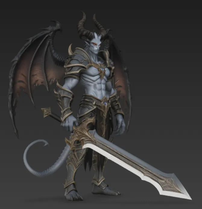 D&D Collection – Demoniac King | Fantasy Miniature - Free 3D Print ...