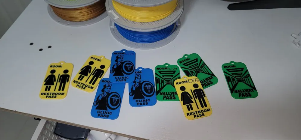 Classroom Passess - Free 3D Print Model - MakerWorld
