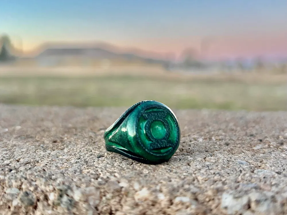 Green Lantern Ring - Free 3D Print Model - MakerWorld