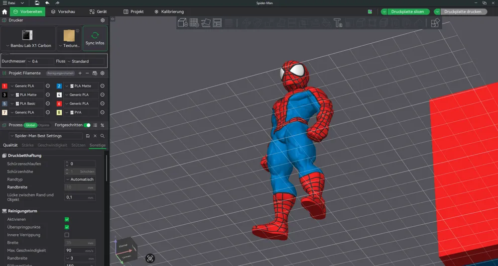 SPIDER-MAN // Multicolor Bambu Project - Free 3D Print Model - MakerWorld