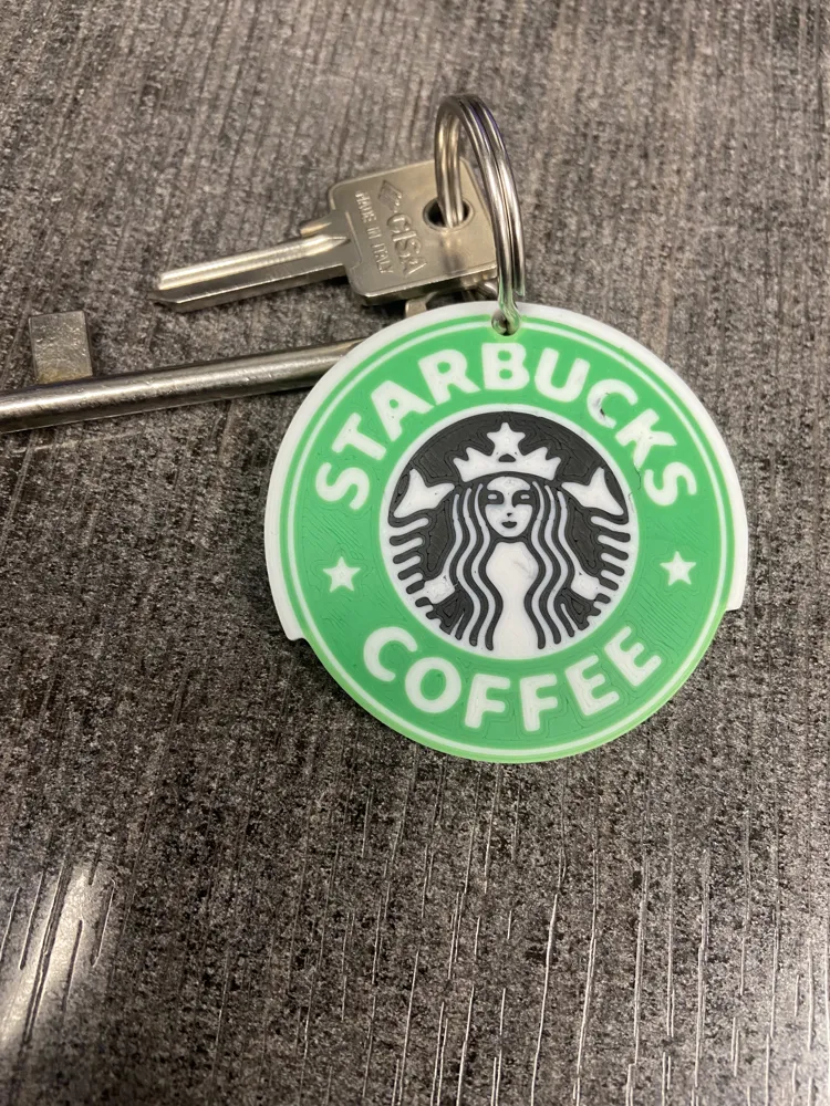 Starbucks Keychain by GAF 3D MakerWorld: Download Free 3D Models