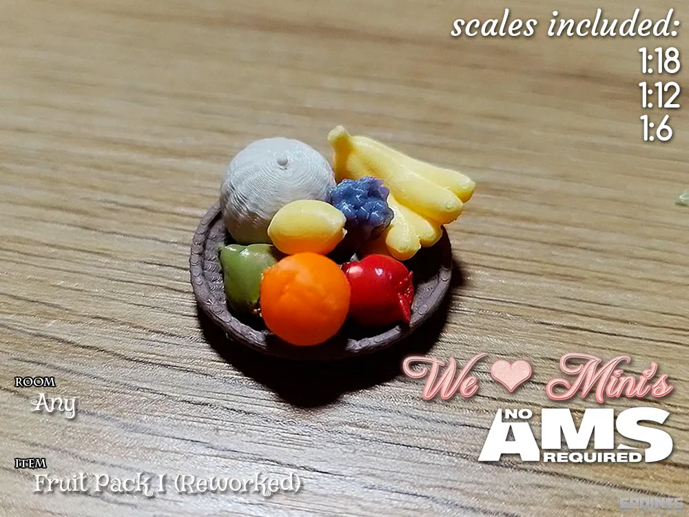 WLM - Fruits Pack I - Free 3D Print Model - MakerWorld