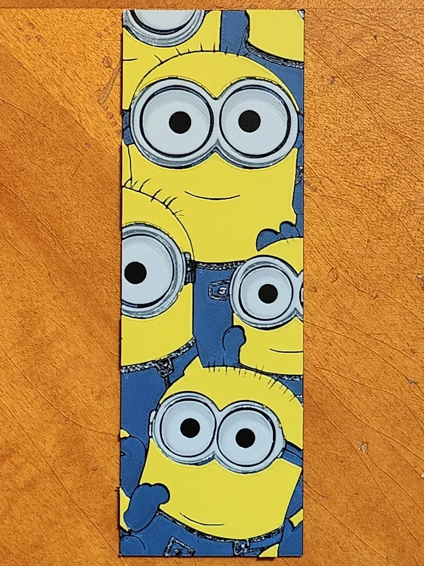 Minions Bookmark - 4 Colours - Hueforge by Sarge - MakerWorld