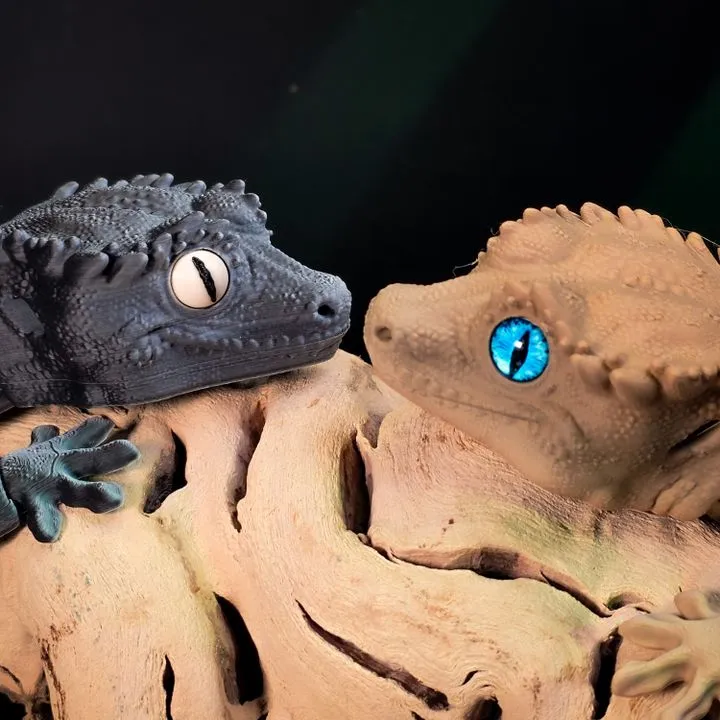 Crested Gecko - Articulated Lizard - Free 3D Print Model - MakerWorld