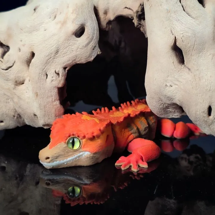Crested Gecko - Articulated Lizard - Free 3D Print Model - MakerWorld