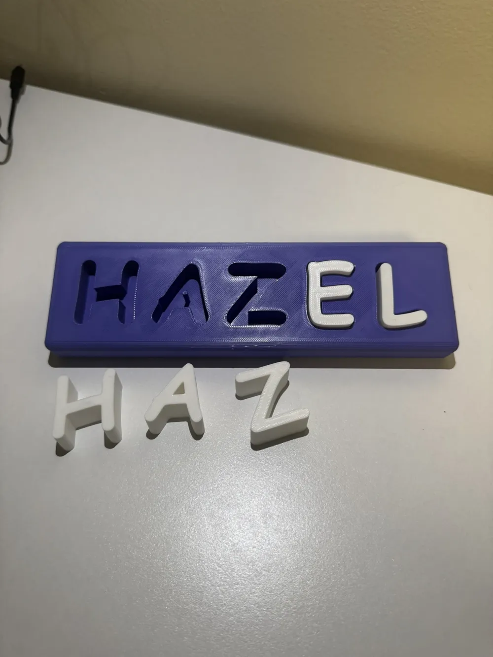 HAZEL - Name Puzzle - Free 3D Print Model - MakerWorld