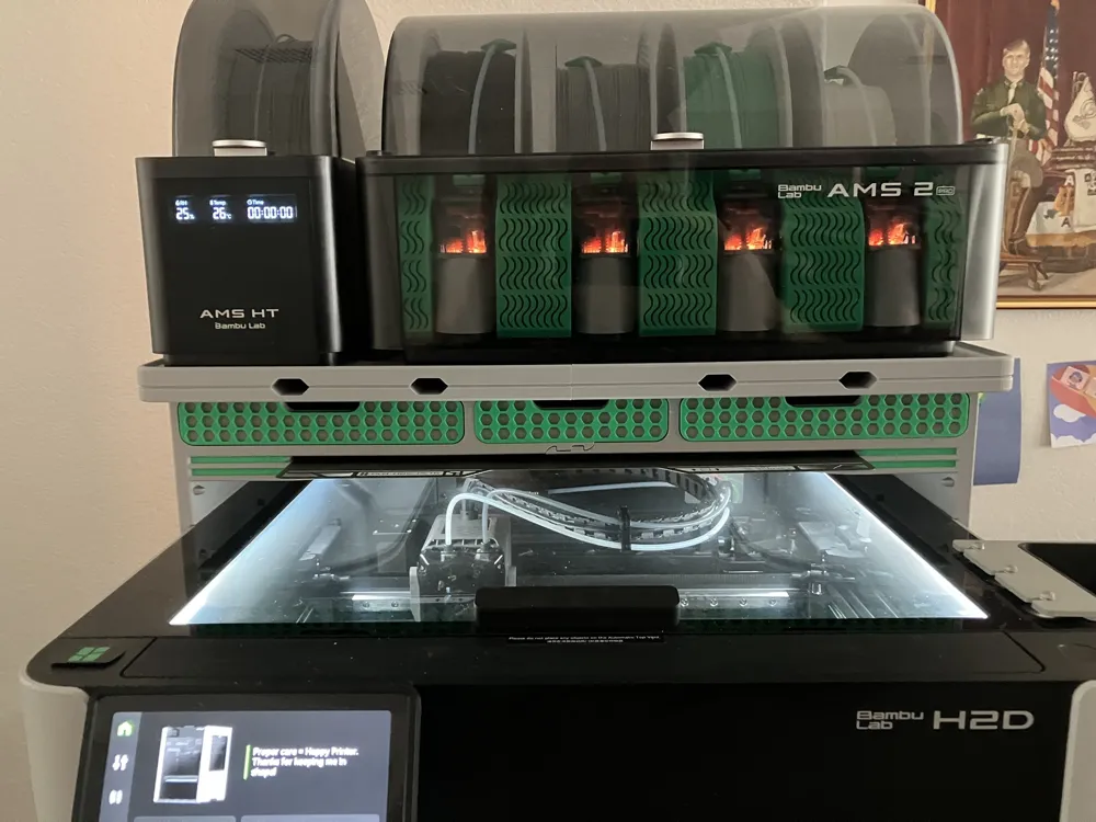 H2D/H2S AMS Riser Plus HT - V2 - H2Dual AMS Mini by Nothing Spectacular ...