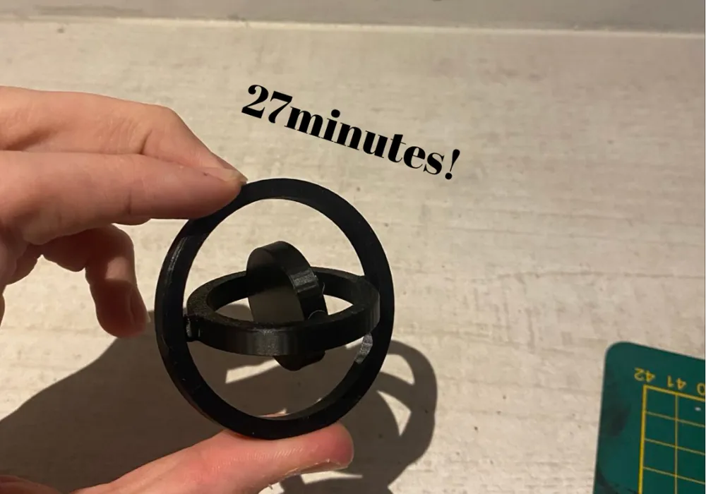 print in place gyro spinner by xander MakerWorld: Download Free 3D Models