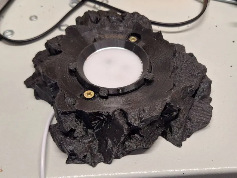 Bambulab LED kit remix Base rocciosa per lampada lunare - Free 3D Print ...