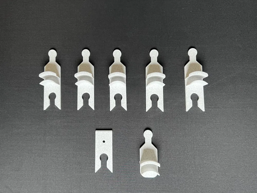Hat Rack - Modular Hat Rack/Hanger w/ Nail to Wall - Free 3D Print ...