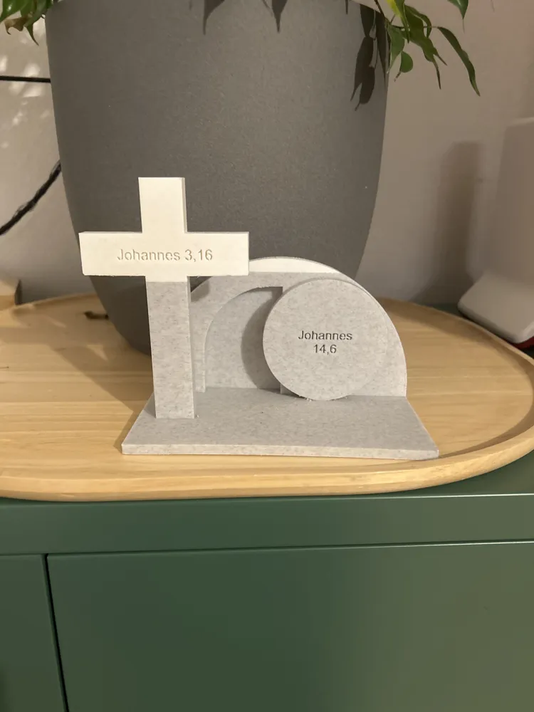 Jesus' Tomb with Cross - Free 3D Print Model - MakerWorld