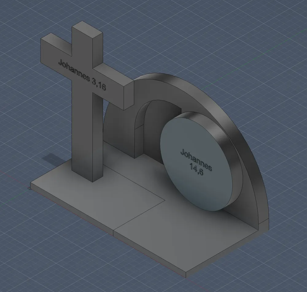 Jesus' Tomb with Cross - Free 3D Print Model - MakerWorld