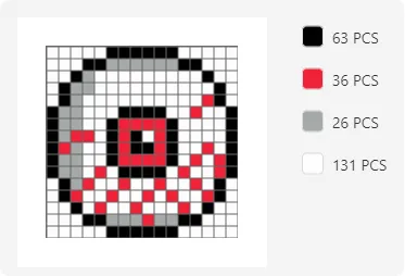Pixel Art - Bloody Eye by Fil&Form3D - MakerWorld