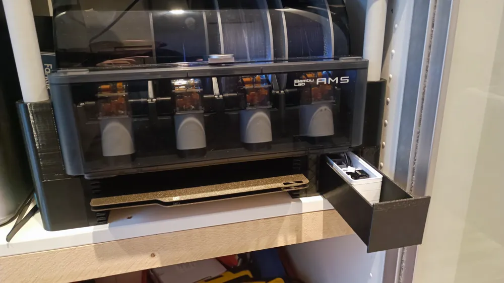 AMS Stack - Addon for Print Plates and Drawer Remixed by Mayo - MakerWorld