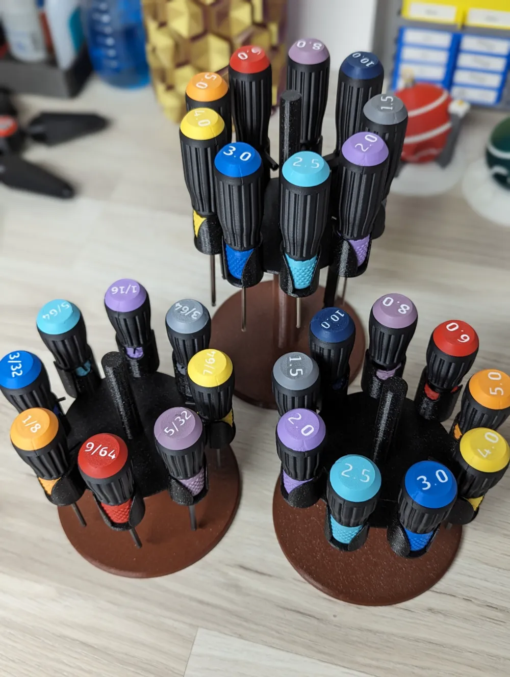 Allen Key Screwdriver Carousel Holder - Free 3D Print Model - MakerWorld