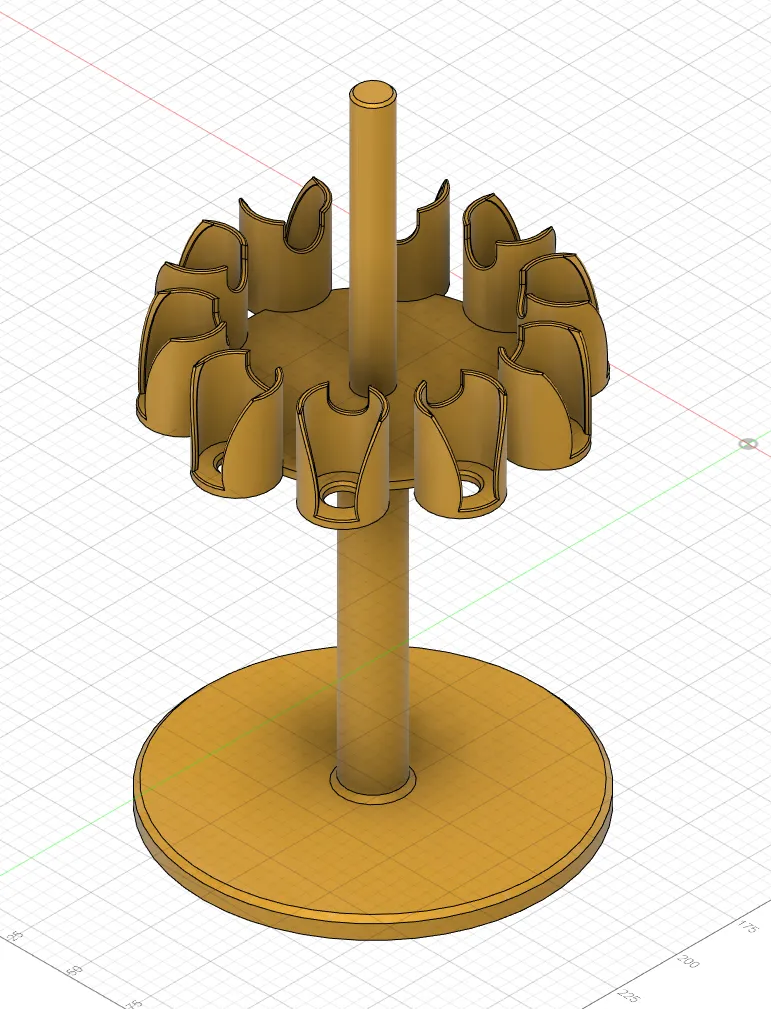 Allen Key Screwdriver Carousel Holder - Free 3D Print Model - MakerWorld