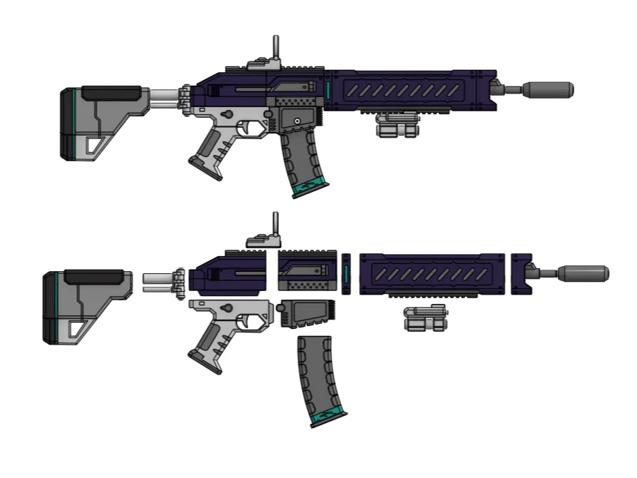 AR-32 PACIFIER HELLDIVERS 2 - Free 3D Print Model - MakerWorld