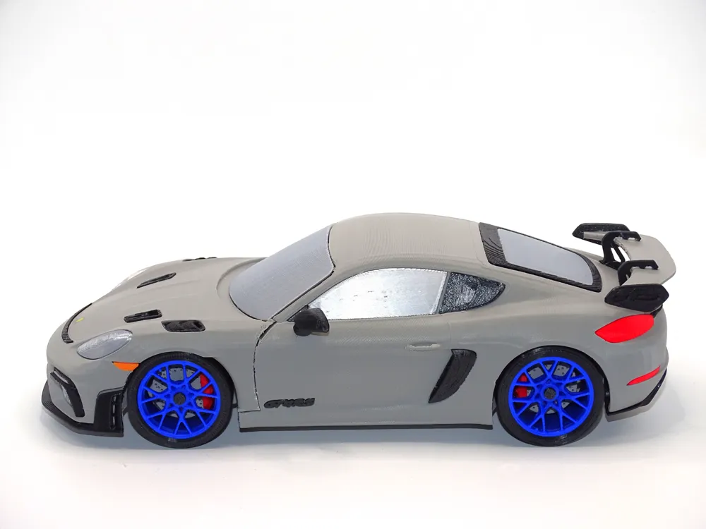 Porsche 718 GT4 RS Multi-Part Print + Full AMS by Mr.Rod MakerWorld ...