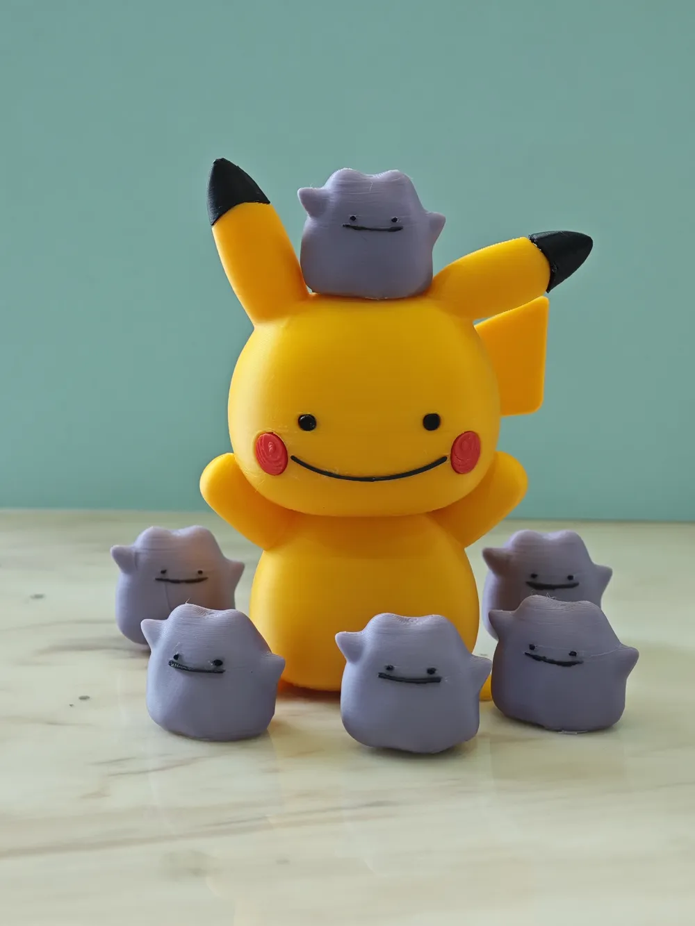 Pikachu Ditto (no ams) - Free 3D Print Model - MakerWorld