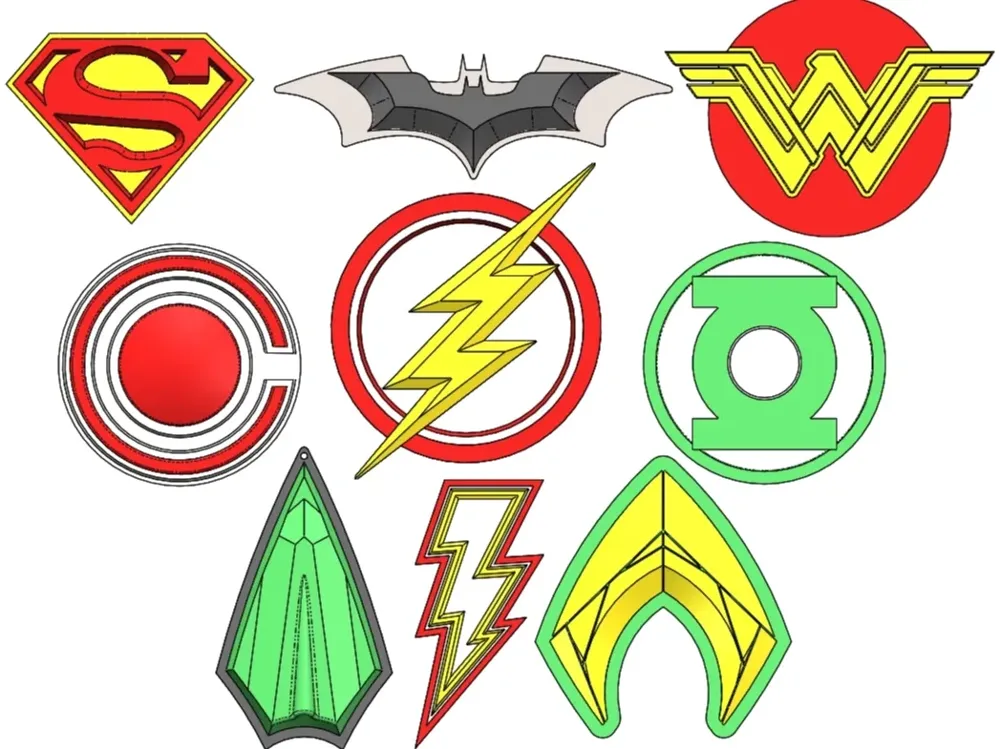 DC hero logo - Free 3D Print Model - MakerWorld