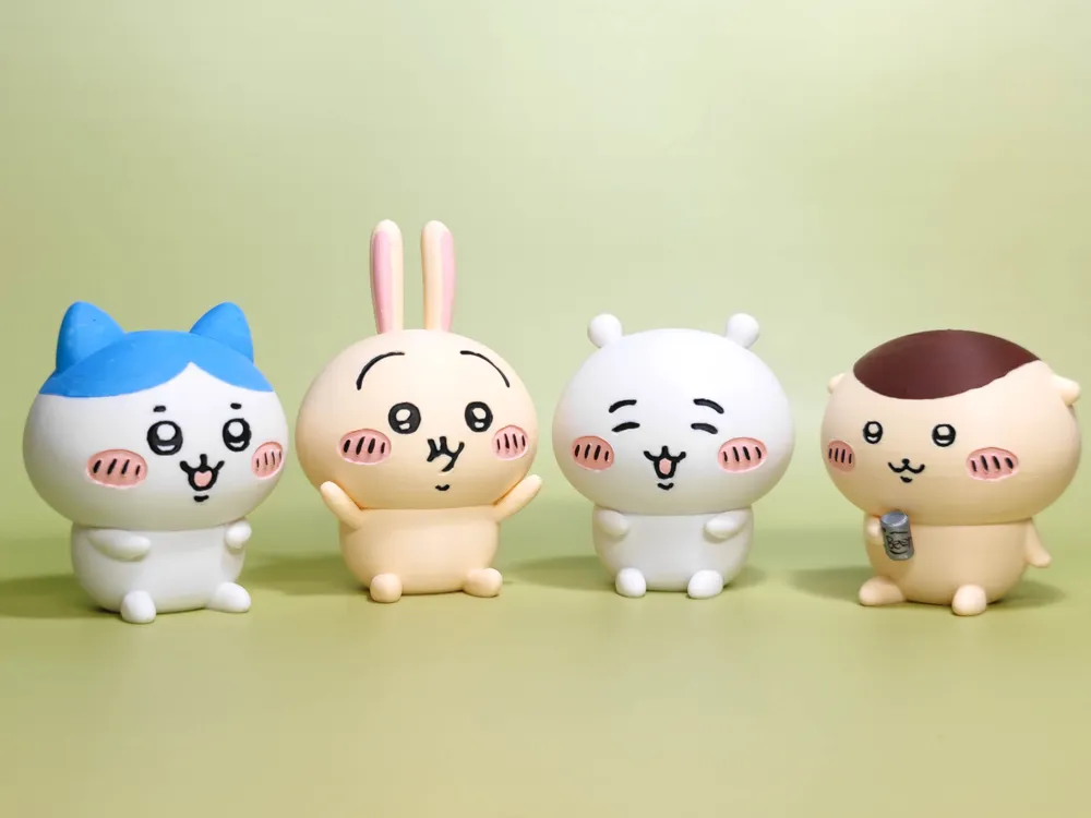 Chiikawa Barbecue Party - Free 3D Print Model - MakerWorld