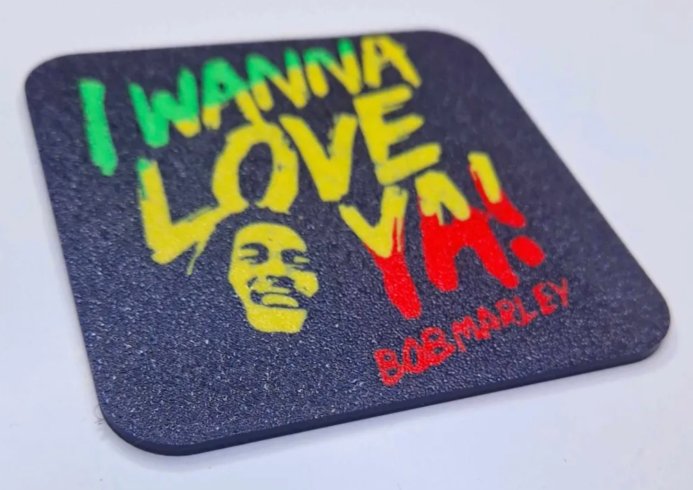 Bob Marley Coaster by SA3D Designs - MakerWorld