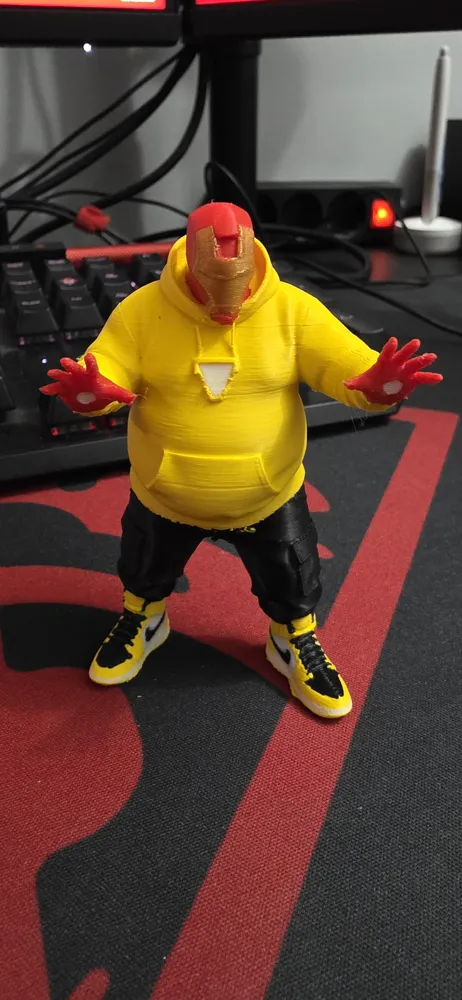 IronFat Hoodie - Funny Superhero Figurine - Free 3D Print Model ...