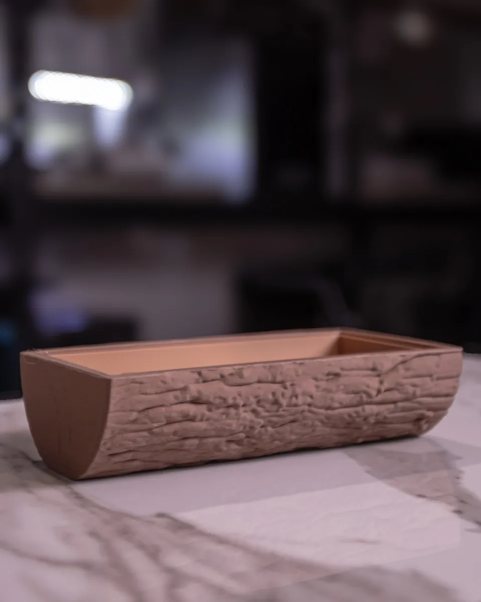 Bark Series - Log Tray (2 Part) by 3dmieks MakerWorld: Download Free 3D ...