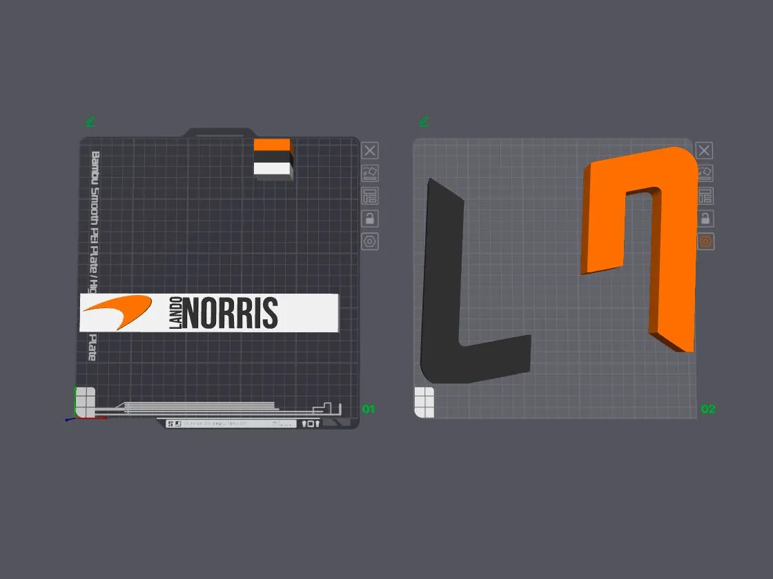 LANDO NORRIS LOGO Remixed by maxi geywitz MakerWorld: Download Free 3D Models