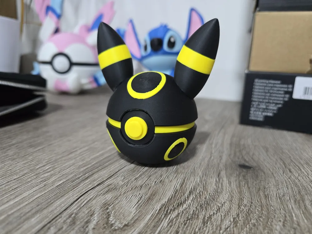 #0197 Umbreon v2 Pokeball - Multiparts AMS / noAMS - Free 3D Print ...