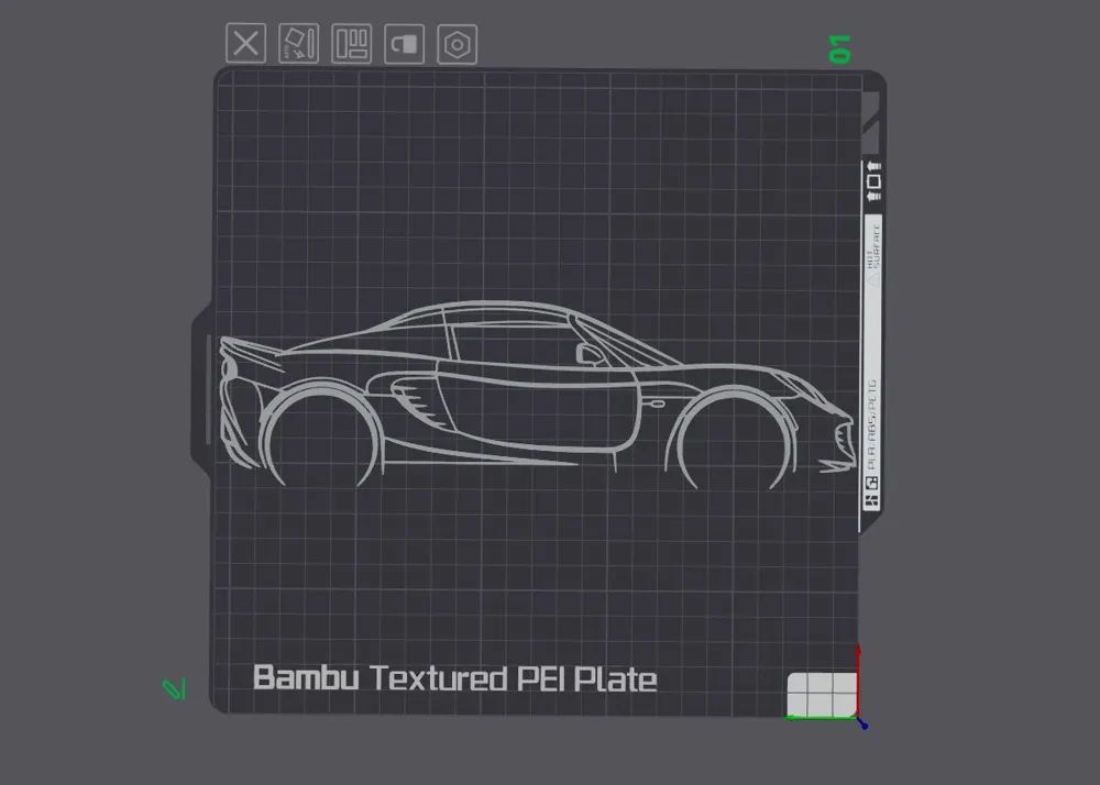 Lotus Elise (2nd generation) Silhouette by PrintWeaZel - MakerWorld