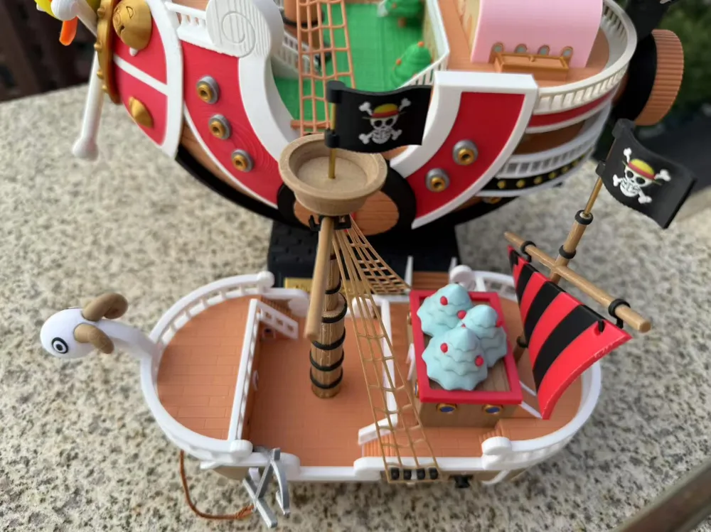 【150+ parts/450g】Going Merry/One Piece Luffy (restored based on Oda's ...